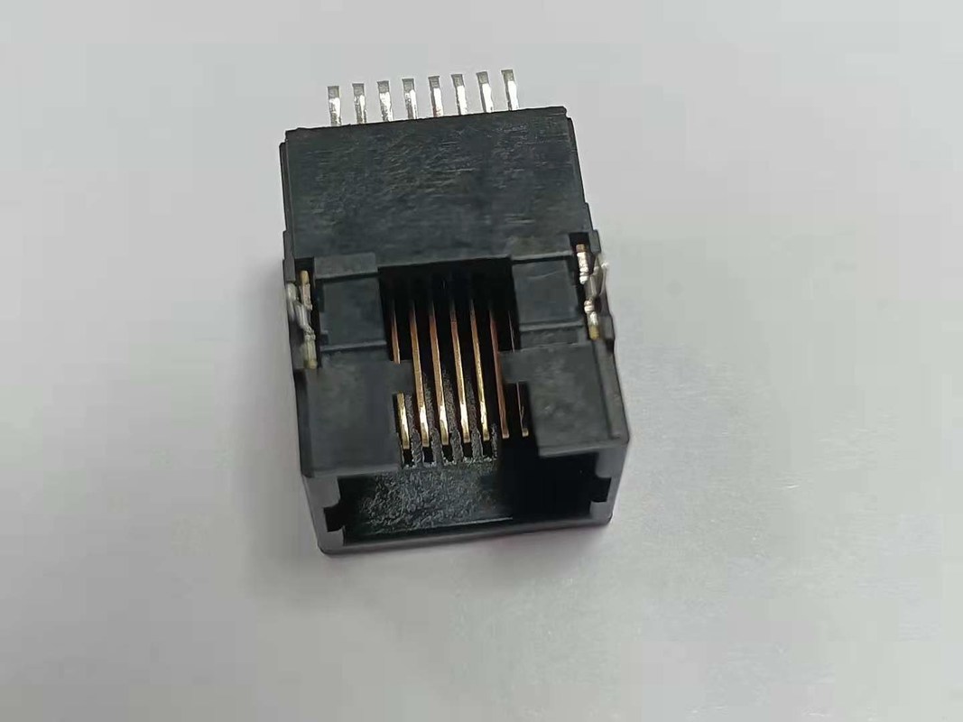 Through Hole Customized Low Profile RJ45 , Tab Up Female Lan SMT ...