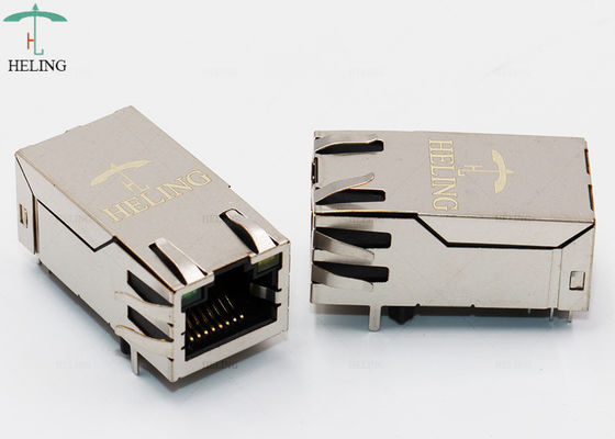 R / A 1000 Base - T Integrated Magnetics RJ45 , Ethernet Lan RJ45 Connector