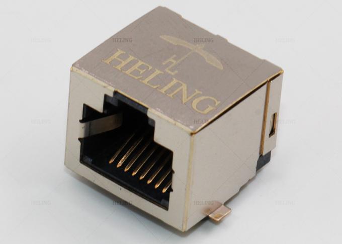 Cat 5 RJ45 Surface Mount Network Jack 8 PINs PCB Right Angle Mounting