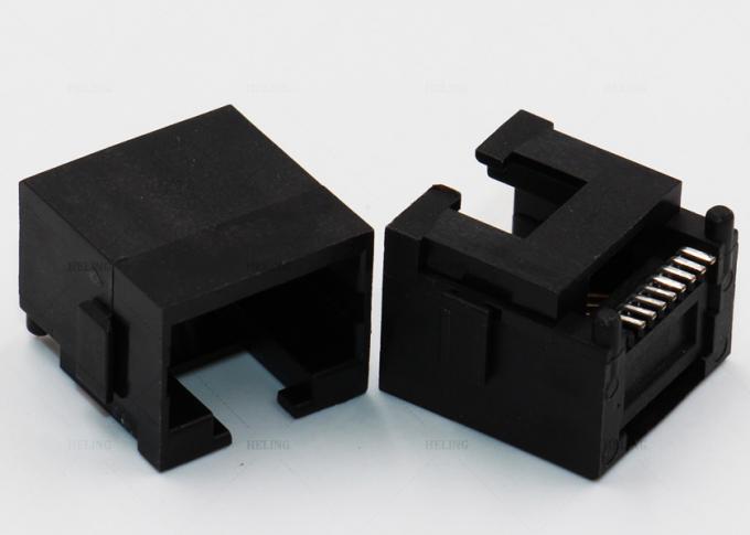 SMT Surface Mount RJ45 Connector R / A Latch Down For LAN Ethernet