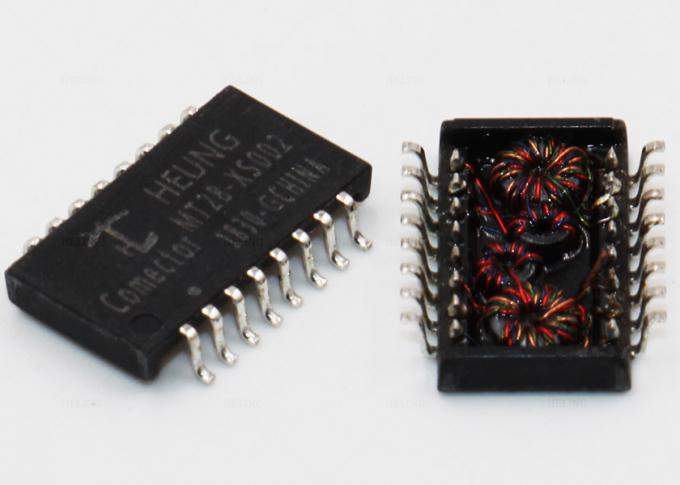 One Port 16 PINs Discrete Ethernet LAN Transformer For Communication ...