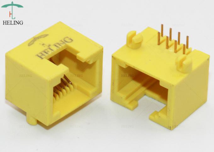 One Port PCB RJ45 Female Connector Right Angle MJ5388-Y011-HRN1
