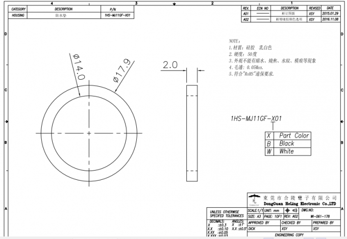 RJ45 Female Connector Waterproof Silicone Plug