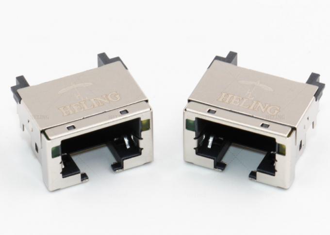 Right Angle Rj45 Female Connector Shielded Low Profile Rj45