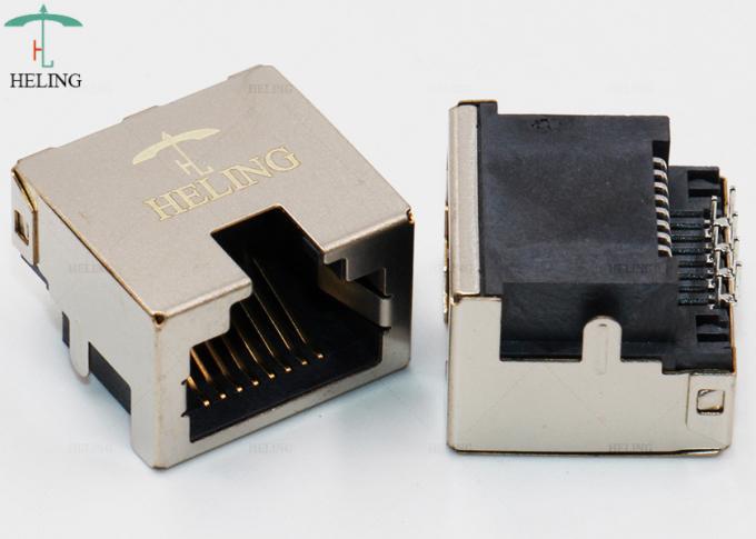 Tab Up 1x1 8P8C RJ45 Connectors Low Profile Side Entry RoHS Compliant